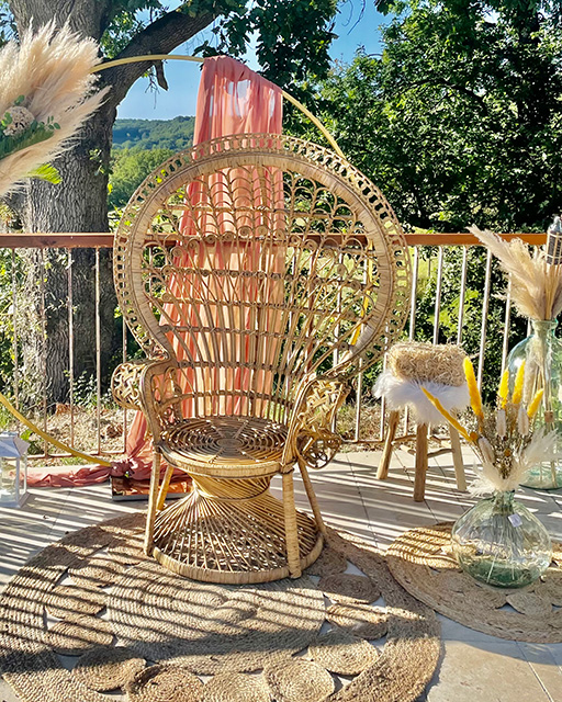 Fauteuil Emmanuelle en Rotin – Leed-events